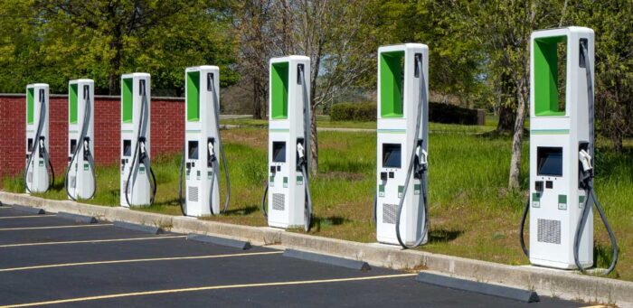 Getting an electric car charging point store